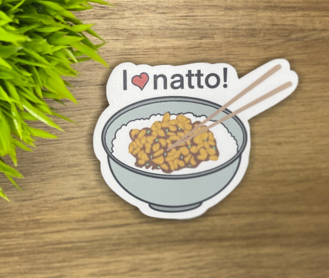 I Love Natto Japanese American Sticker Natto Lovers Stinky - Etsy