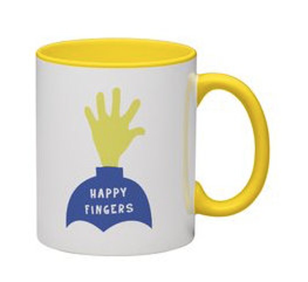 Mug: Happy Fingers - Etsy