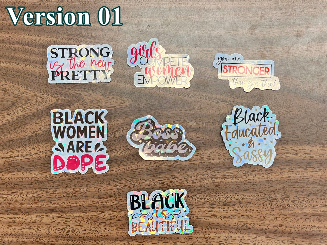 Black Women Are Dope Sticker 7 Stickers, 3 Inch 2 Styles Holographic ...