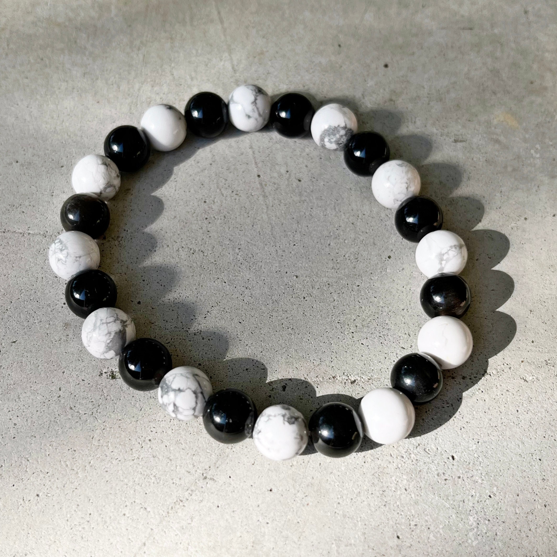 Labradorite/silver Obsidian/black Onyx and Selenite/howlite - Etsy UK