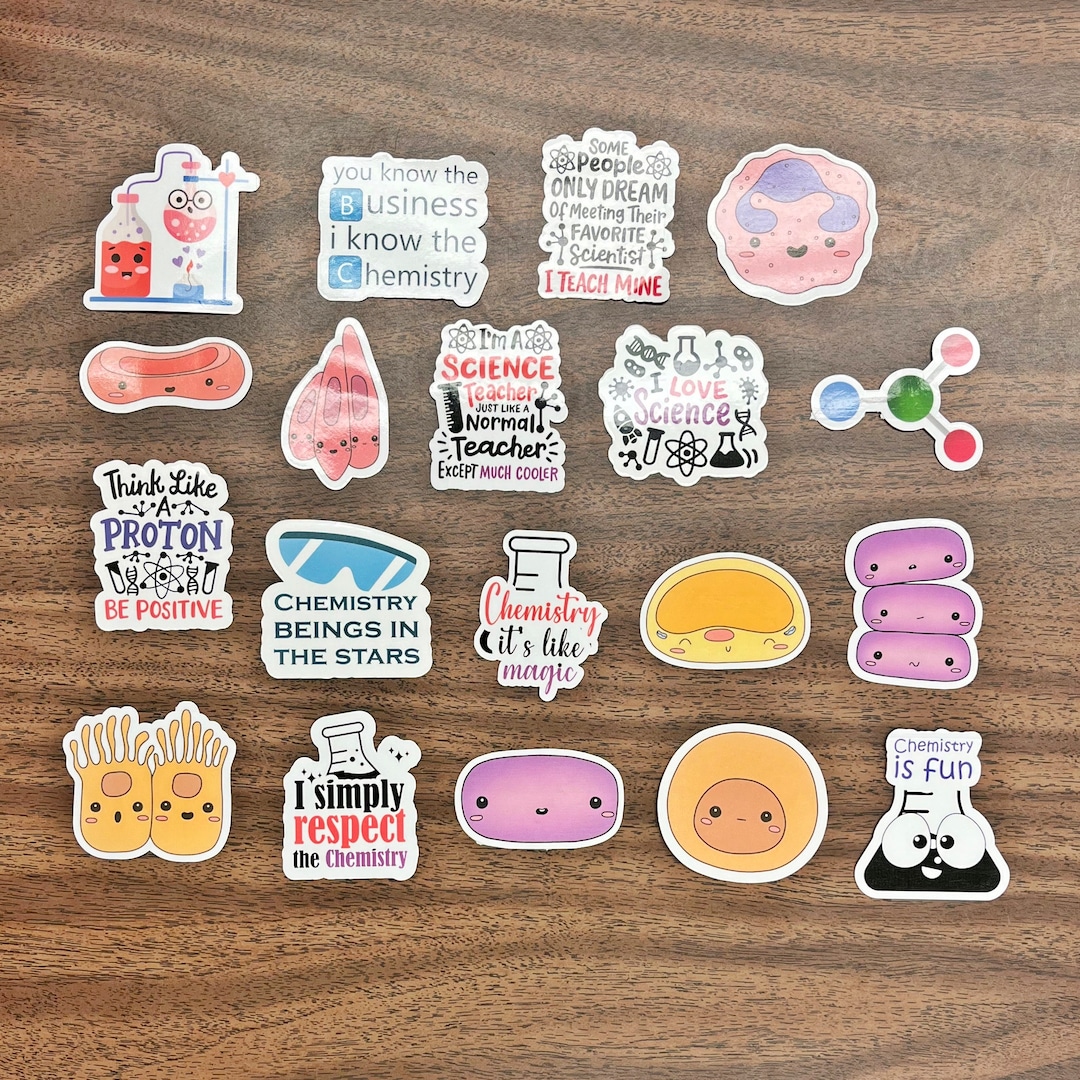 STEM Sticker Pack - Set of 5 or More - Die Cut, Waterproof, Laminated ...