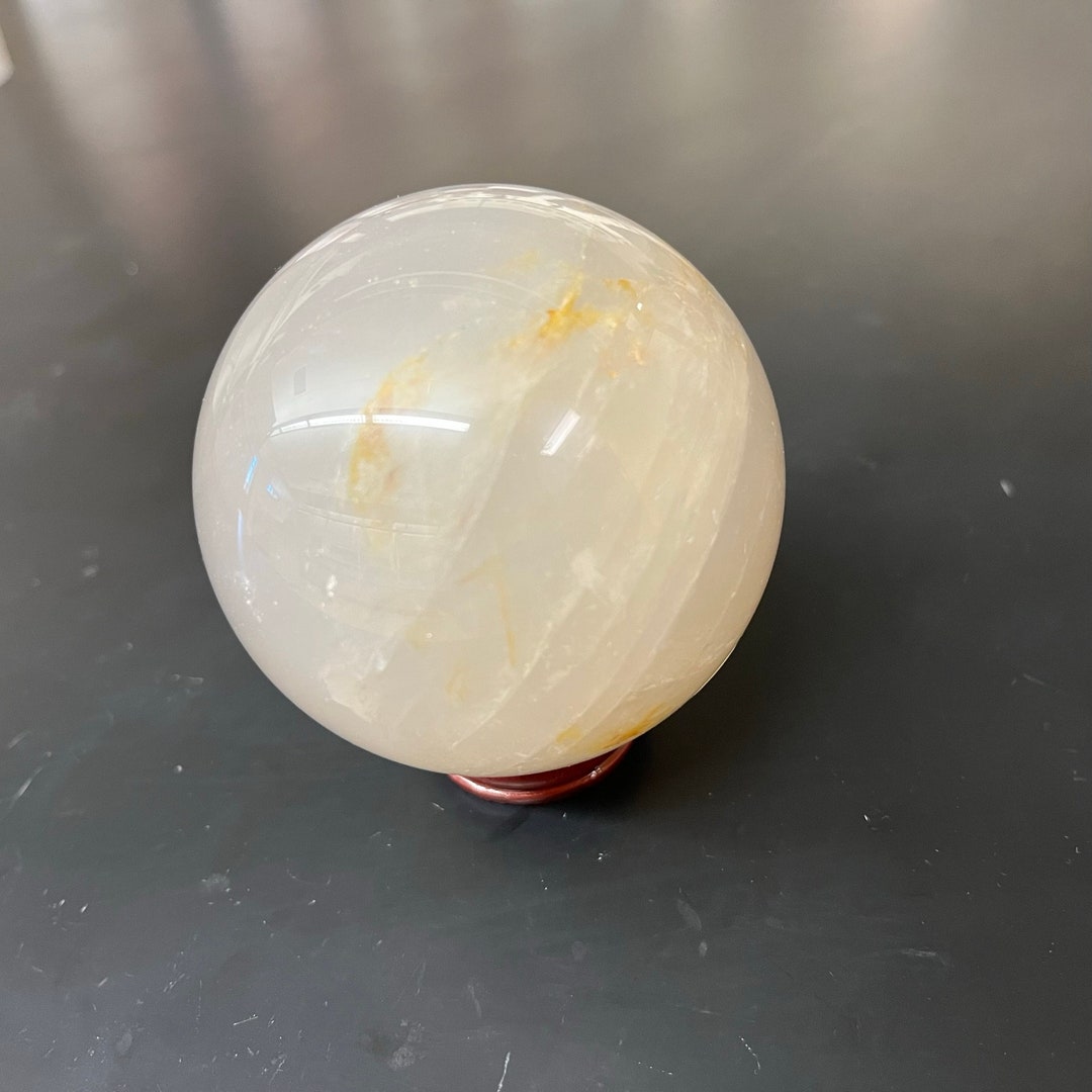 Large Blue Rose Quartz Sphere (stand Included) - 70 Mm - 572.04 G ...