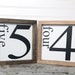 Rustic Number Framed Farmhouse Style Painted Wall Sign 9.5". Rustic ...
