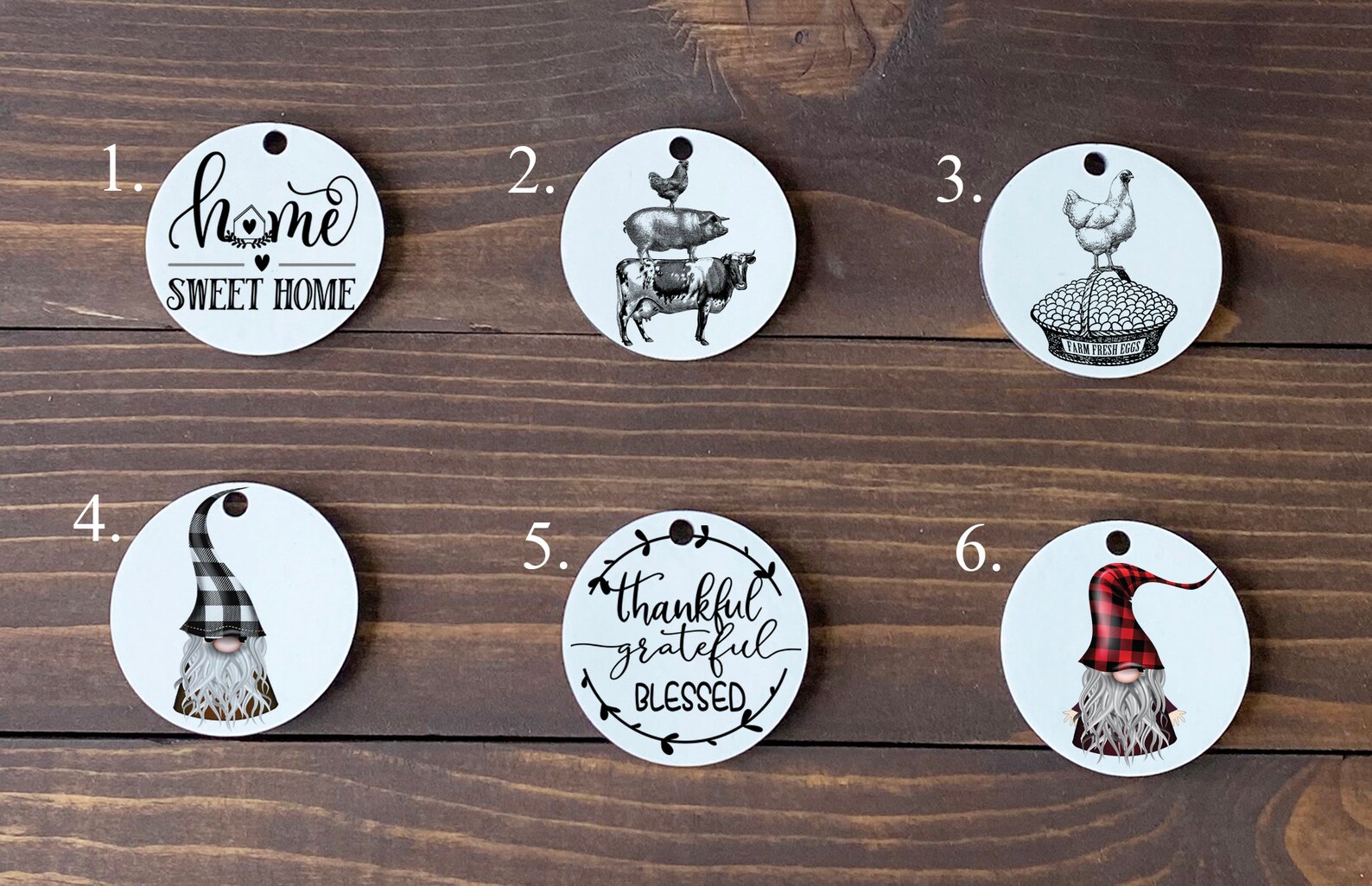 Black & White Buffalo Check Bead Garland, Buffalo Check Bead, Rustic ...