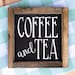 Tea Bar Kitchen 6x6 Farmhouse Signs for Tiered Trays. Tiered Tray Decor ...