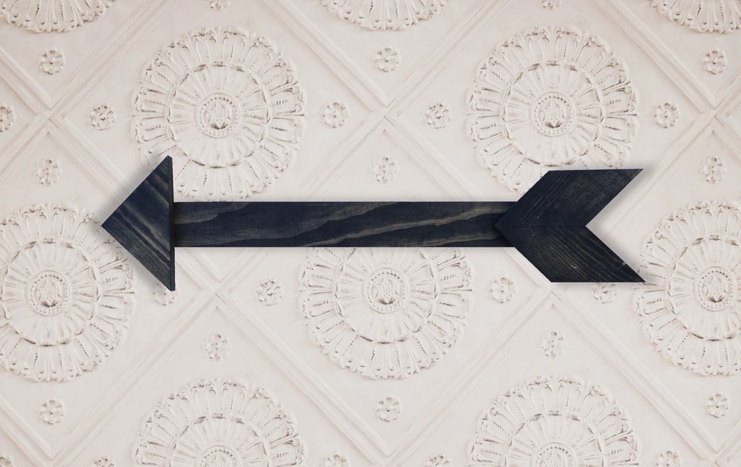 Wooden Arrow 29"x6". Wood Arrow, Wooden Wall Decor, Arrow Art, Rustic ...