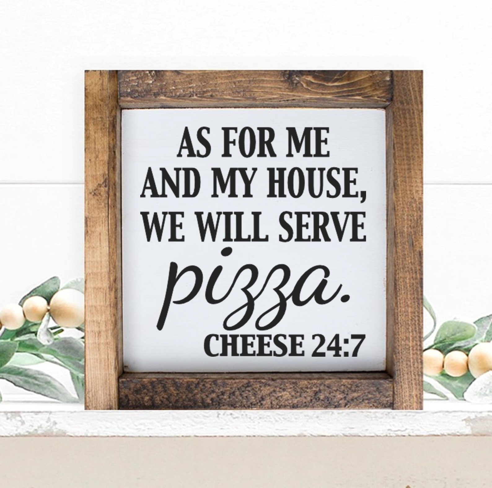 As for Me & My House Kitchen Mini 6"x6" Sign for Tiered Trays. Tiered ...