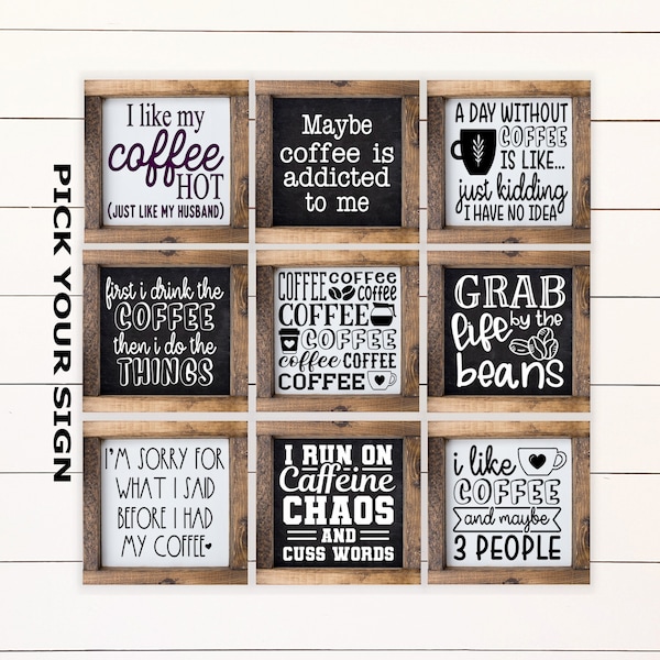 Small Coffee Sign - Etsy