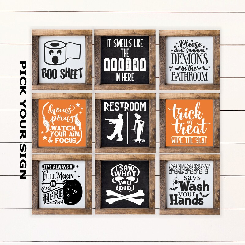 Halloween Bathroom Decor - Etsy