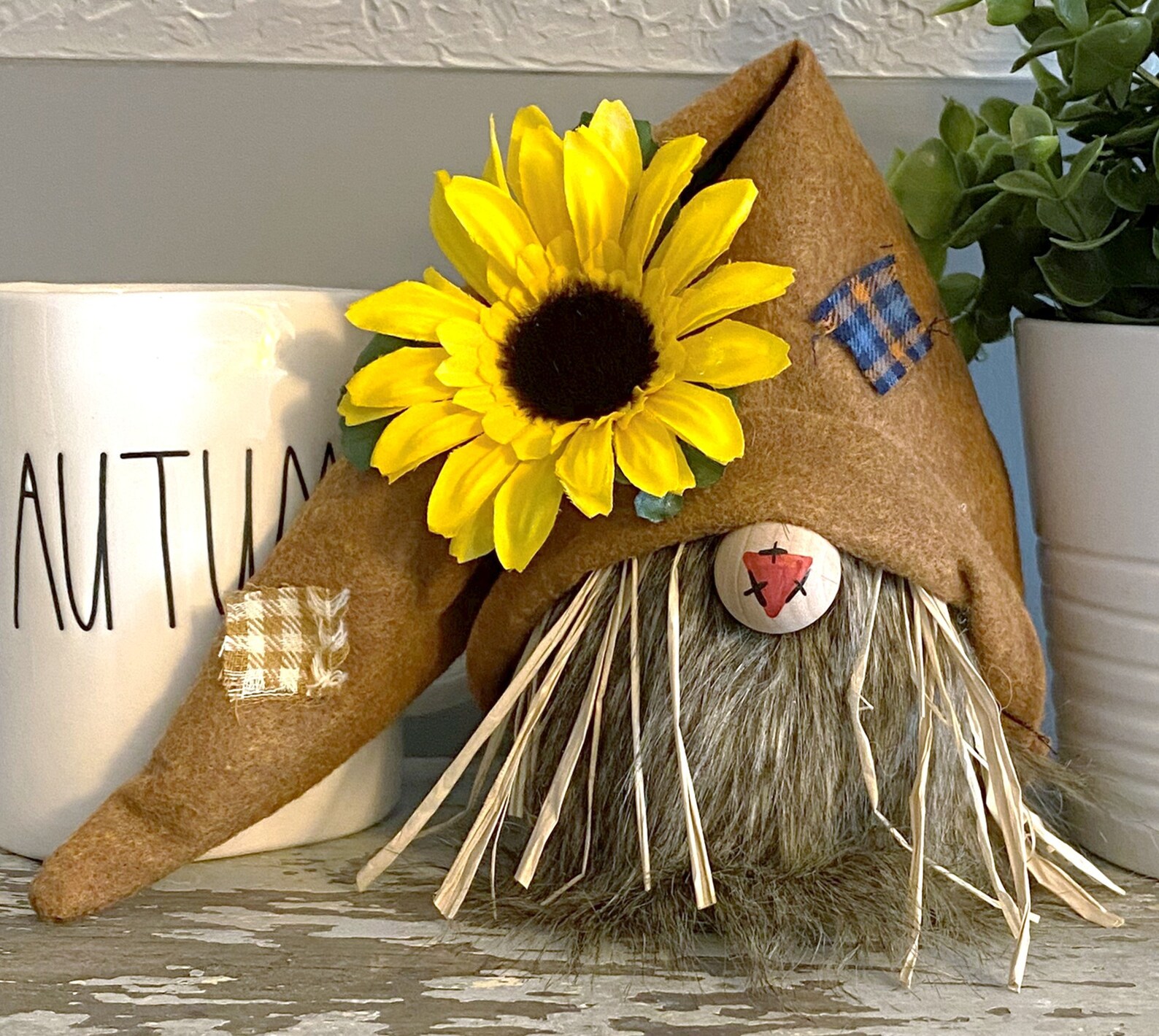 Scarecrow Fall Slouchy Hat Gnome. Halloween Gnome, Slouchy Hat Gnome ...