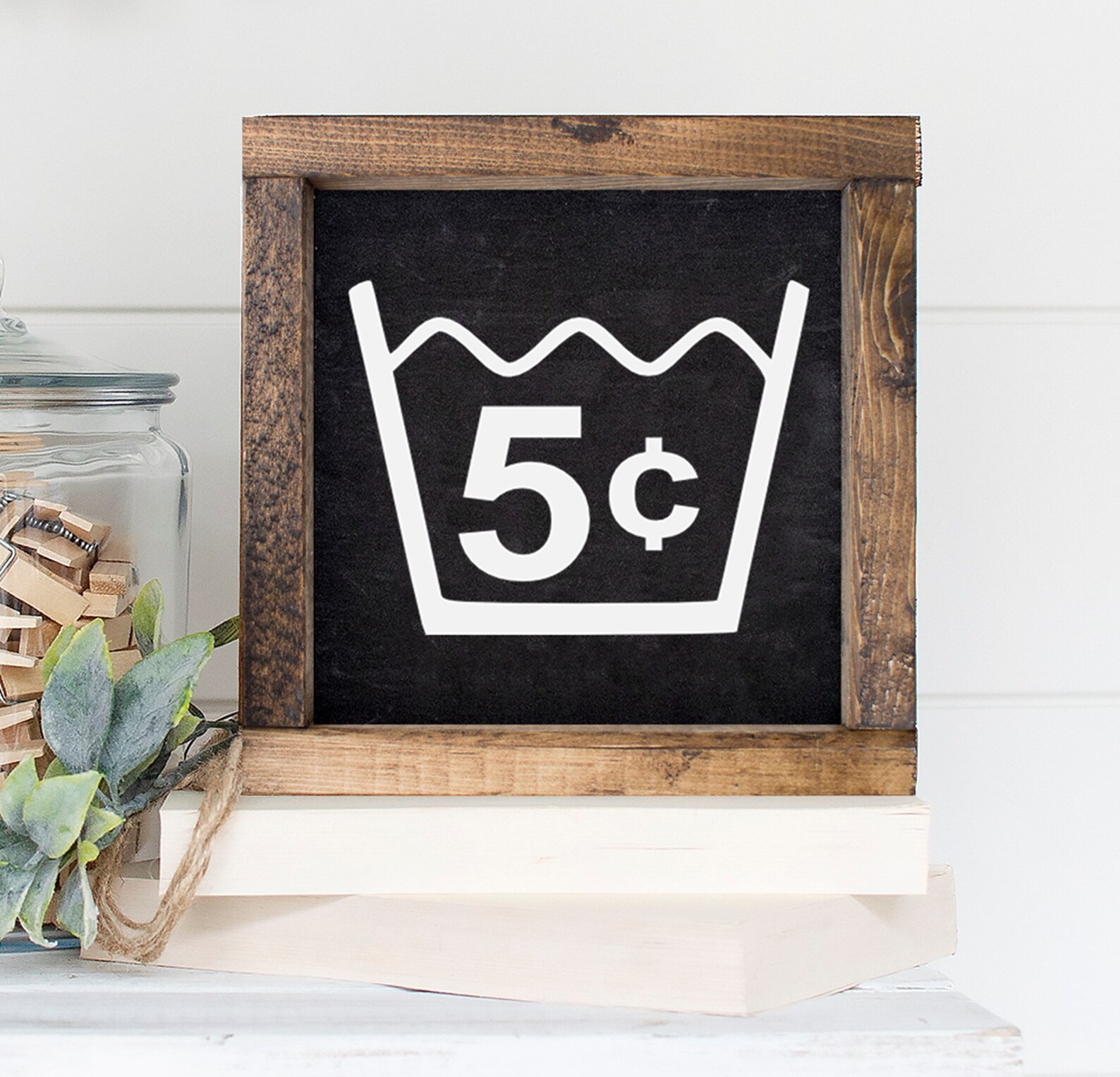 Laundry Room Mini Collection 6"x6" Farmhouse Style Shelf Sign. Laundry ...