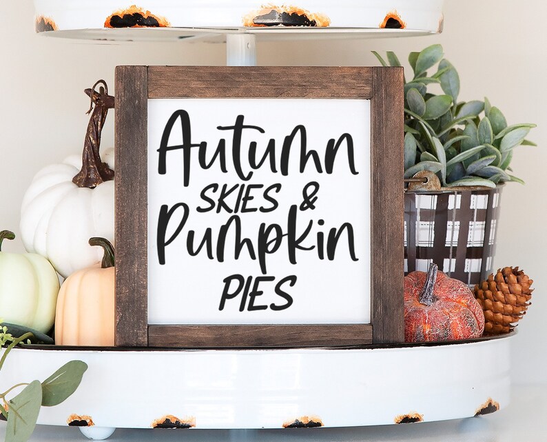 Fall Autumn Mini Signs 6x6 Farmhouse Style Signs - Etsy