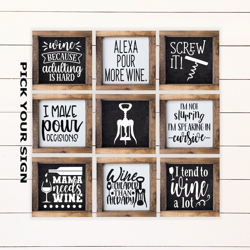 Wine Signs - Etsy