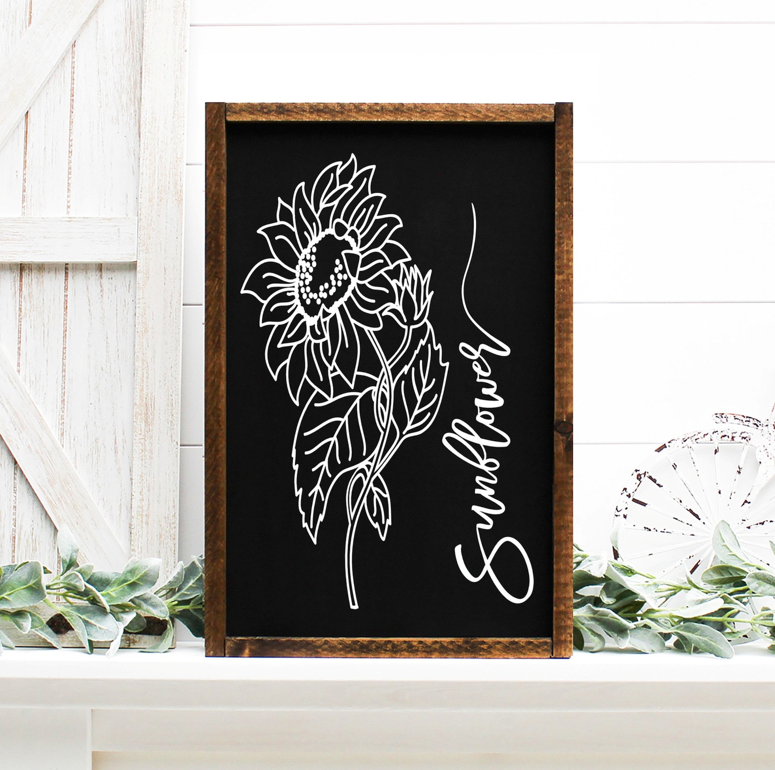 Botanical Flower Sign 12x18. Botanical Sign - Etsy