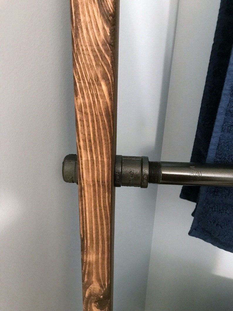 6' Tall Rustic Industrial Pipe & Wood Farmhouse Style - Etsy