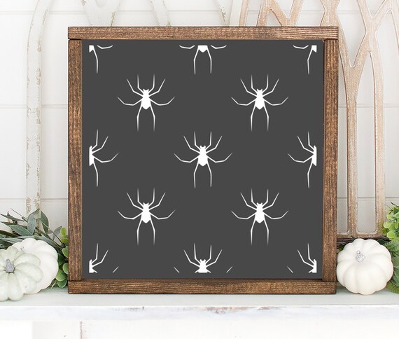 Halloween Spider Farmhouse Layering Sign Farmhouse Decor - Etsy