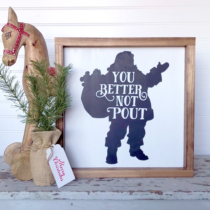 Better Not Pout Sign - Etsy
