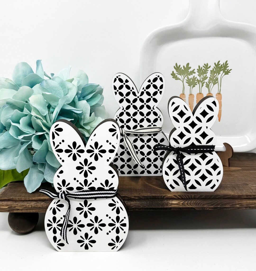 Easter Rattan Bunny Rabbit, Easter Decor, Easter Bunny Decor, Spring ...