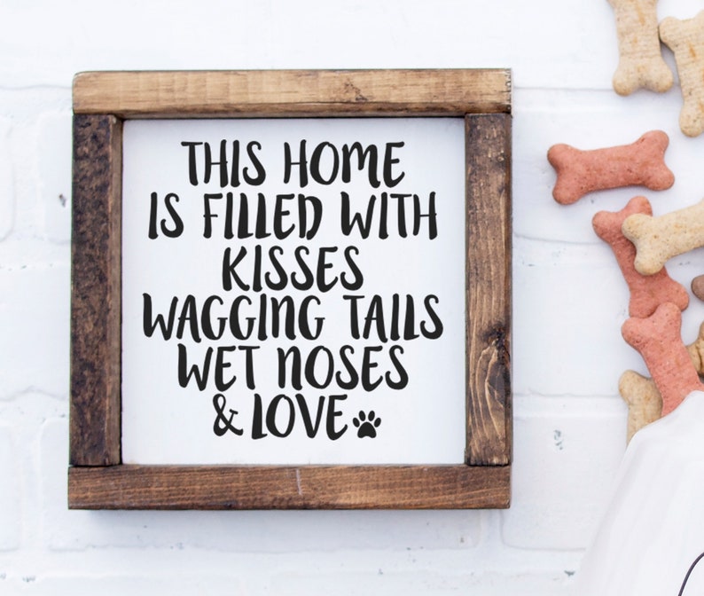Dog Cat Home Mini 6x6" Farmhouse Style Signs for Tiered Tray. Tiered ...