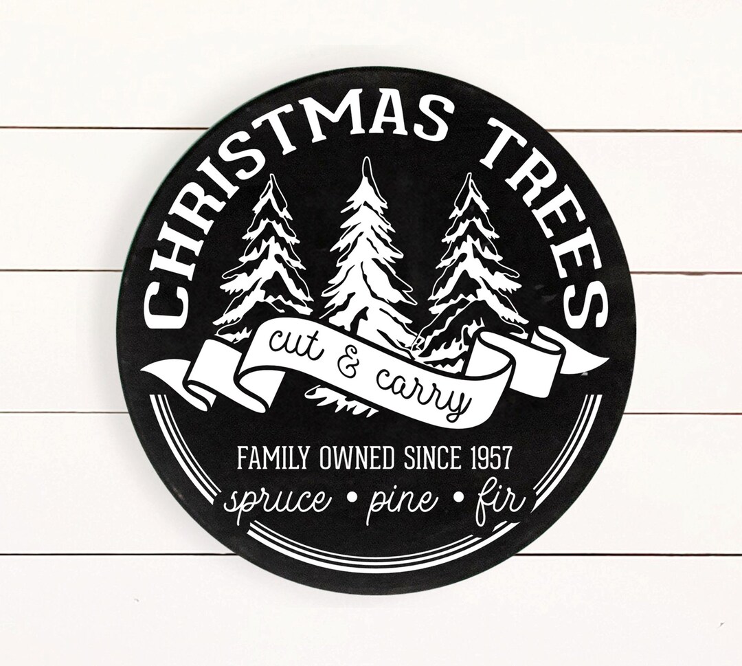 Christmas Tree Farm Farmhouse Sign. Christmas Tree Sign, Tree Farm Sign ...