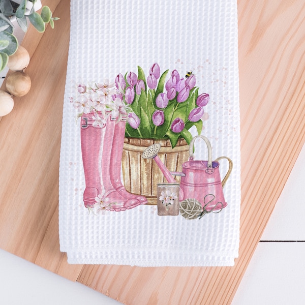 Spring Tea Towel - Etsy