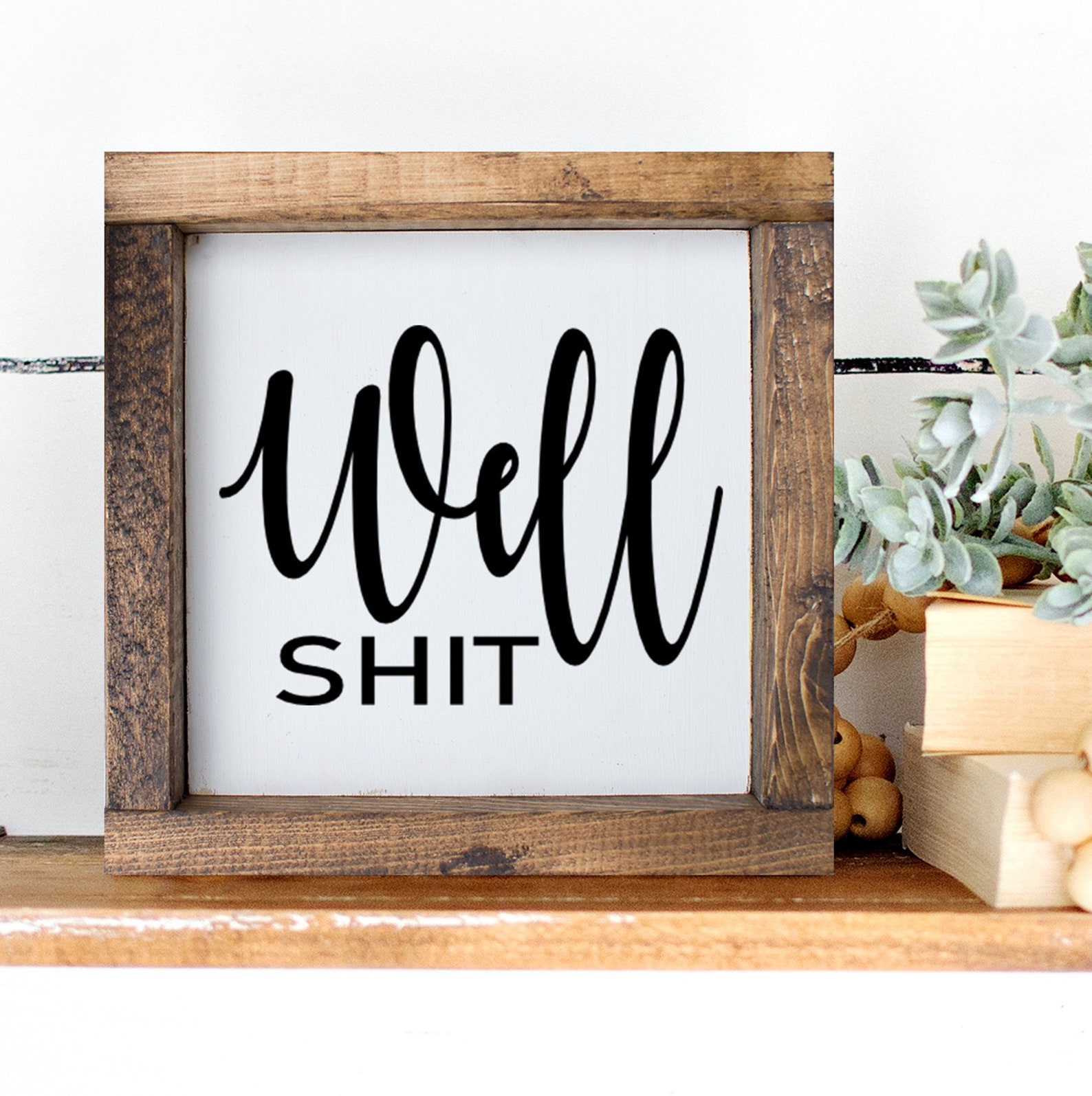 Bathroom Mini Collection 6x6 Sign. Farmhouse - Etsy