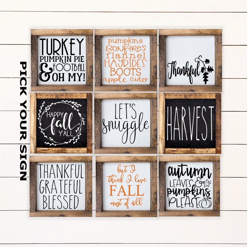 Small Fall Sign - Etsy