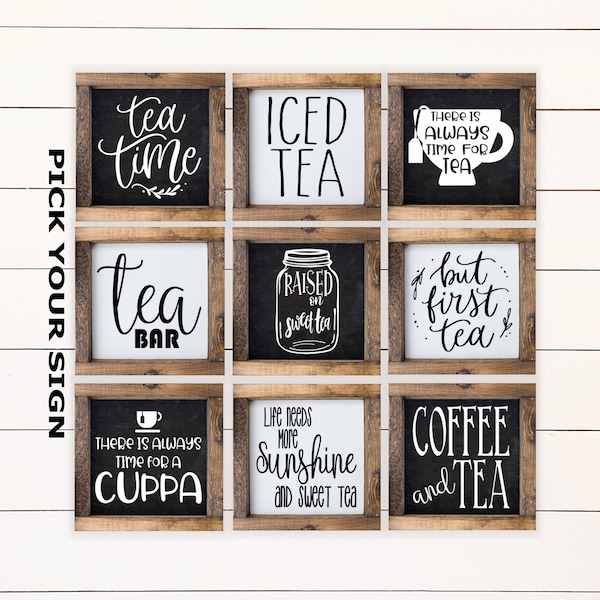 Coffee and Tea Bar Sign - Etsy