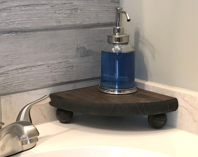 Mini Corner Wood Riser Stand. Farmhouse Riser, Farmhouse Stand, Candle ...