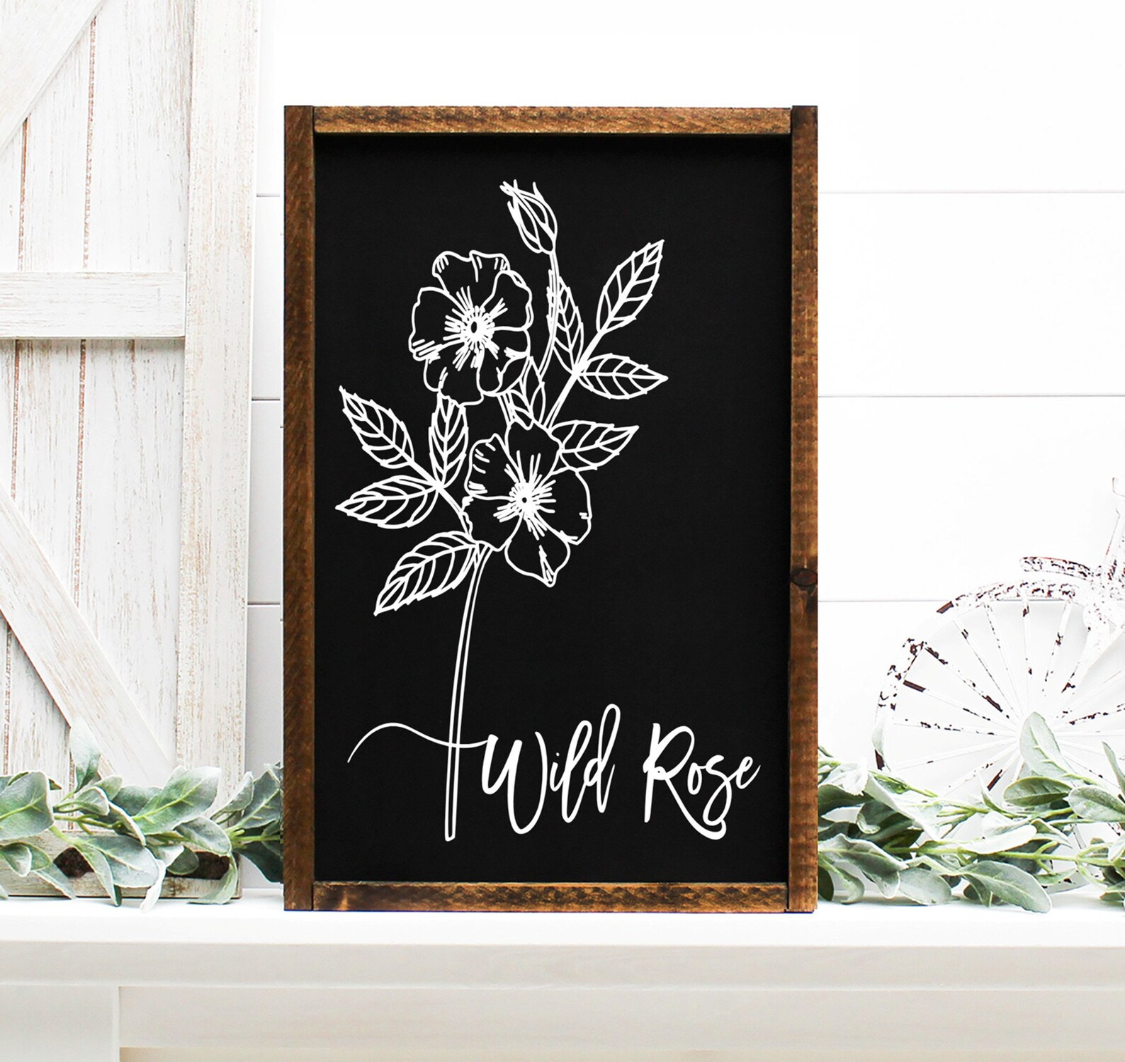 Botanical Flower Sign 12"x18". Botanical Sign, Farmhouse Entry Sign ...