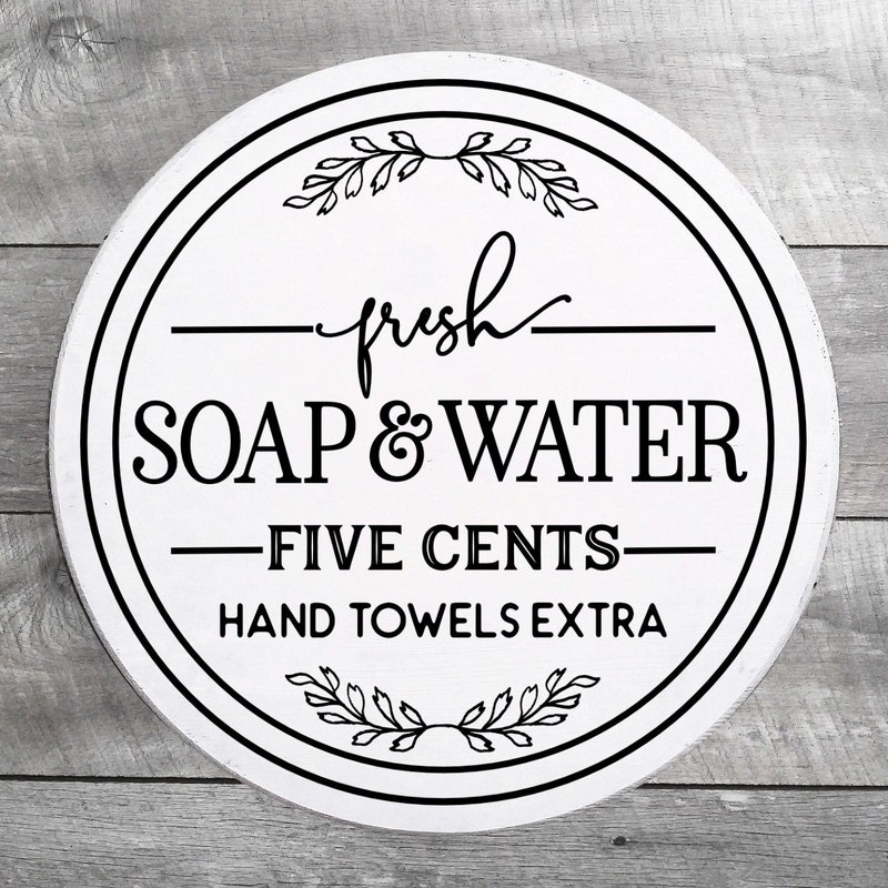 Bathroom Wall Signs - Etsy