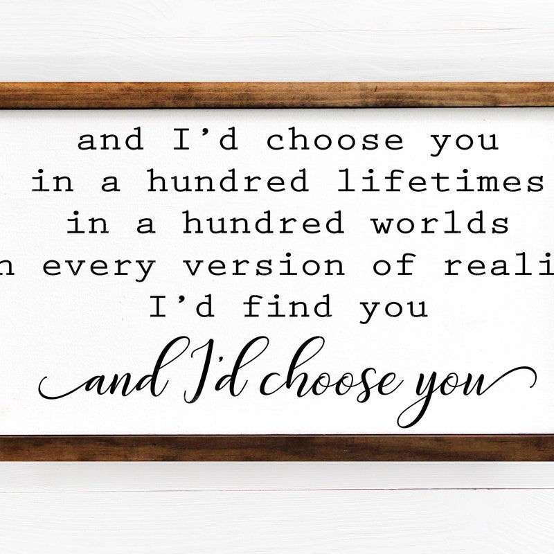 I Choose You Sign - Etsy