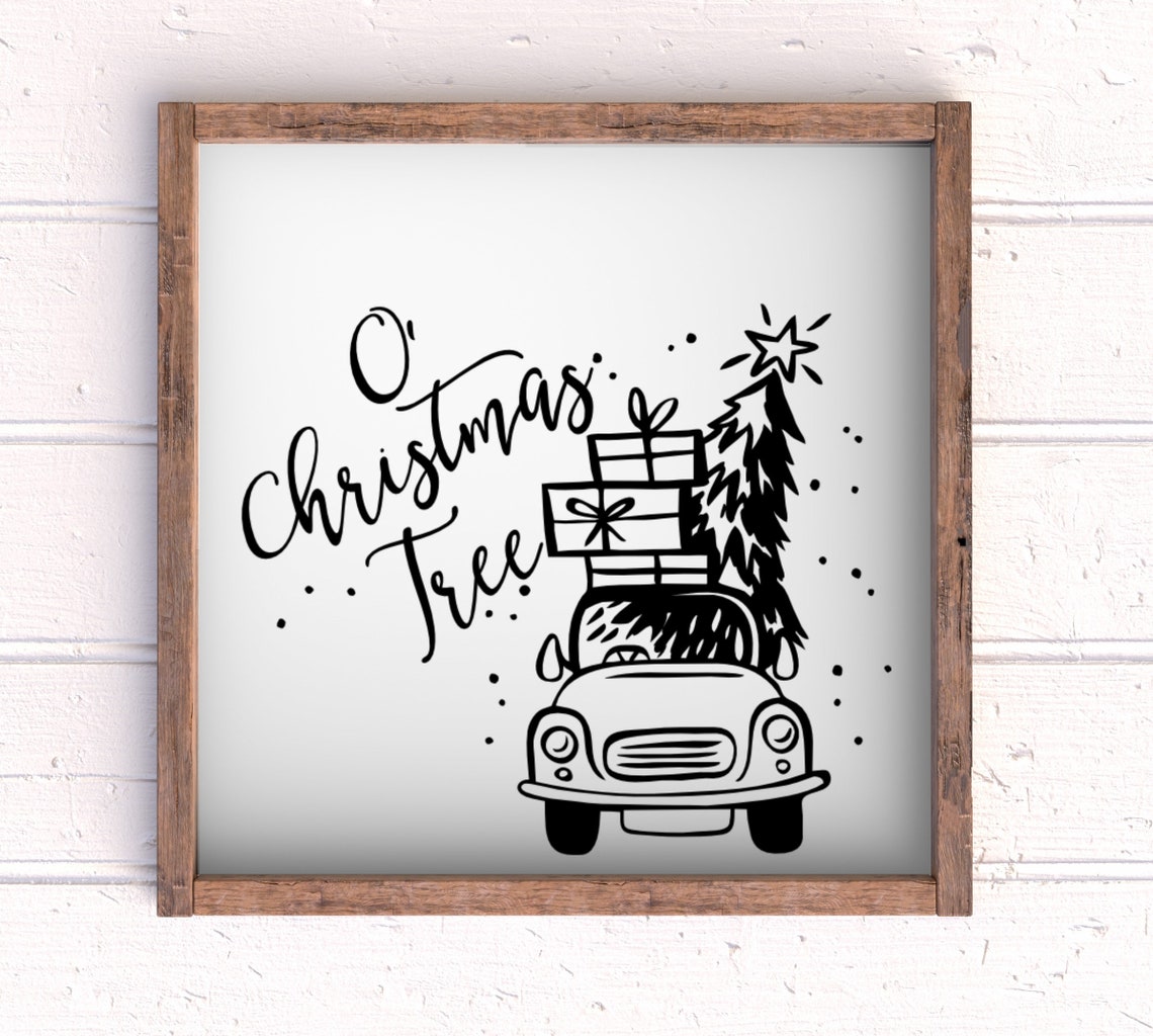 O' Christmas Tree Farmhouse Sign 9.5". Christmas Sign, Christmas Decor ...