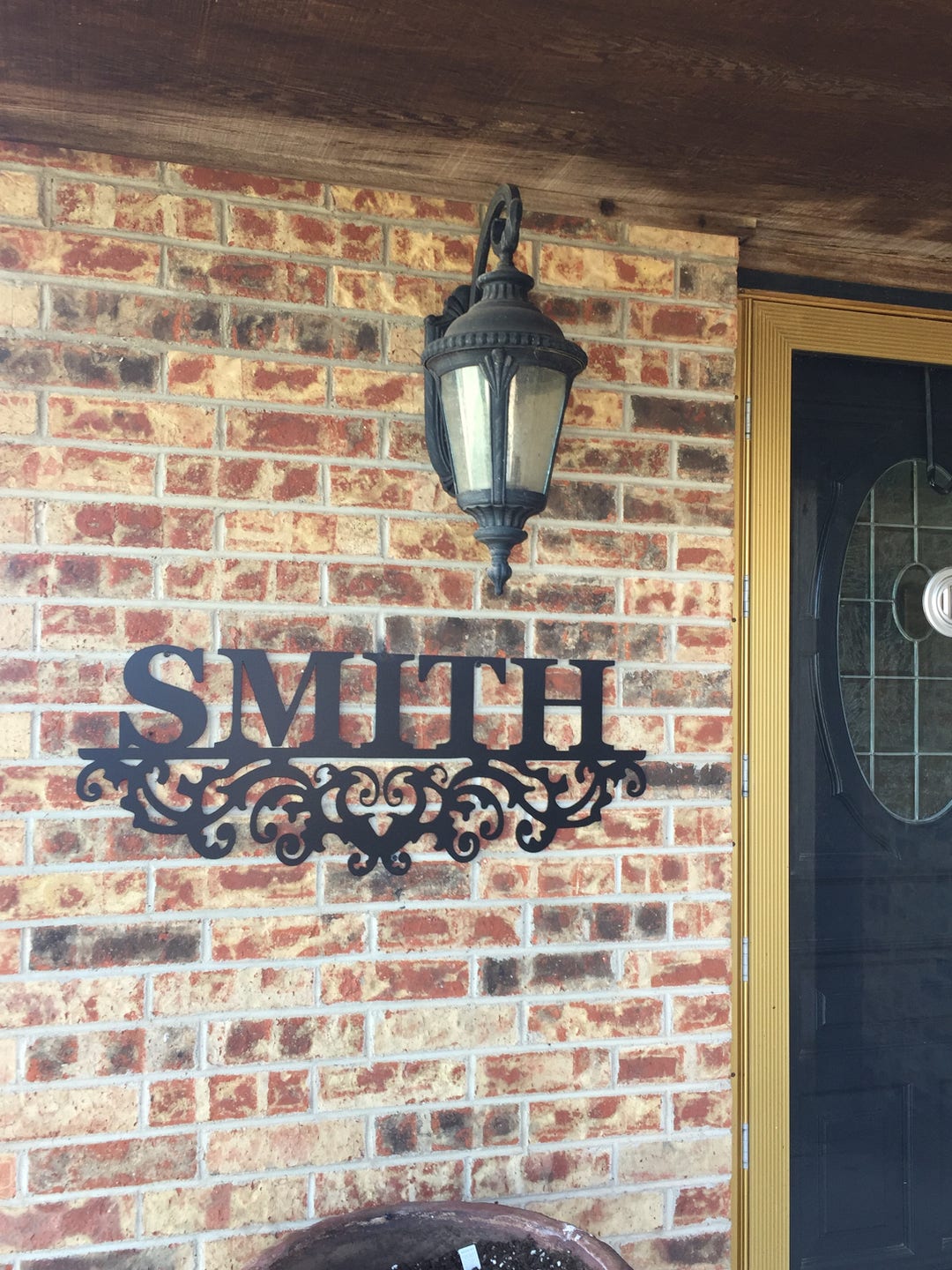 Custom Last Name With Scrollwork - Etsy