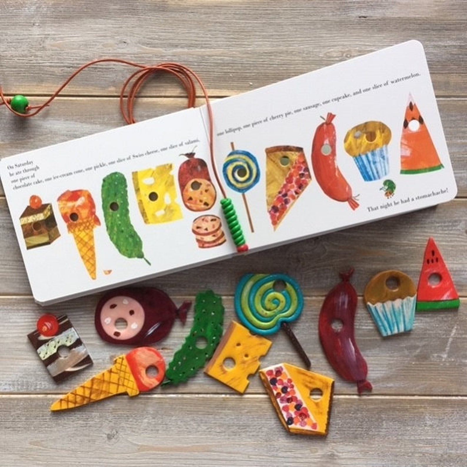 Hand-made 28 Pcs the Very Hungry Caterpillar Play and Learn | Etsy UK