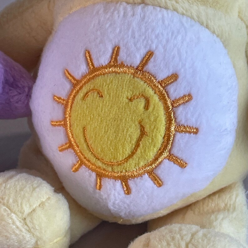 Care Bears Vtg 2002 Lot of 2 Yellow Sunshine Funshine Purple Lollypop ...