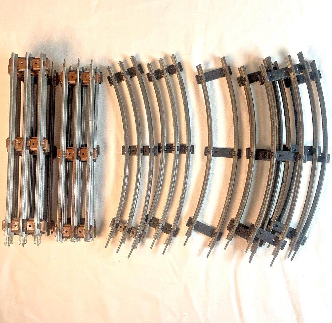 Vintage Marx? O27 O Gauge Train Track Mixed Lot of 16 Straight & Curved ...