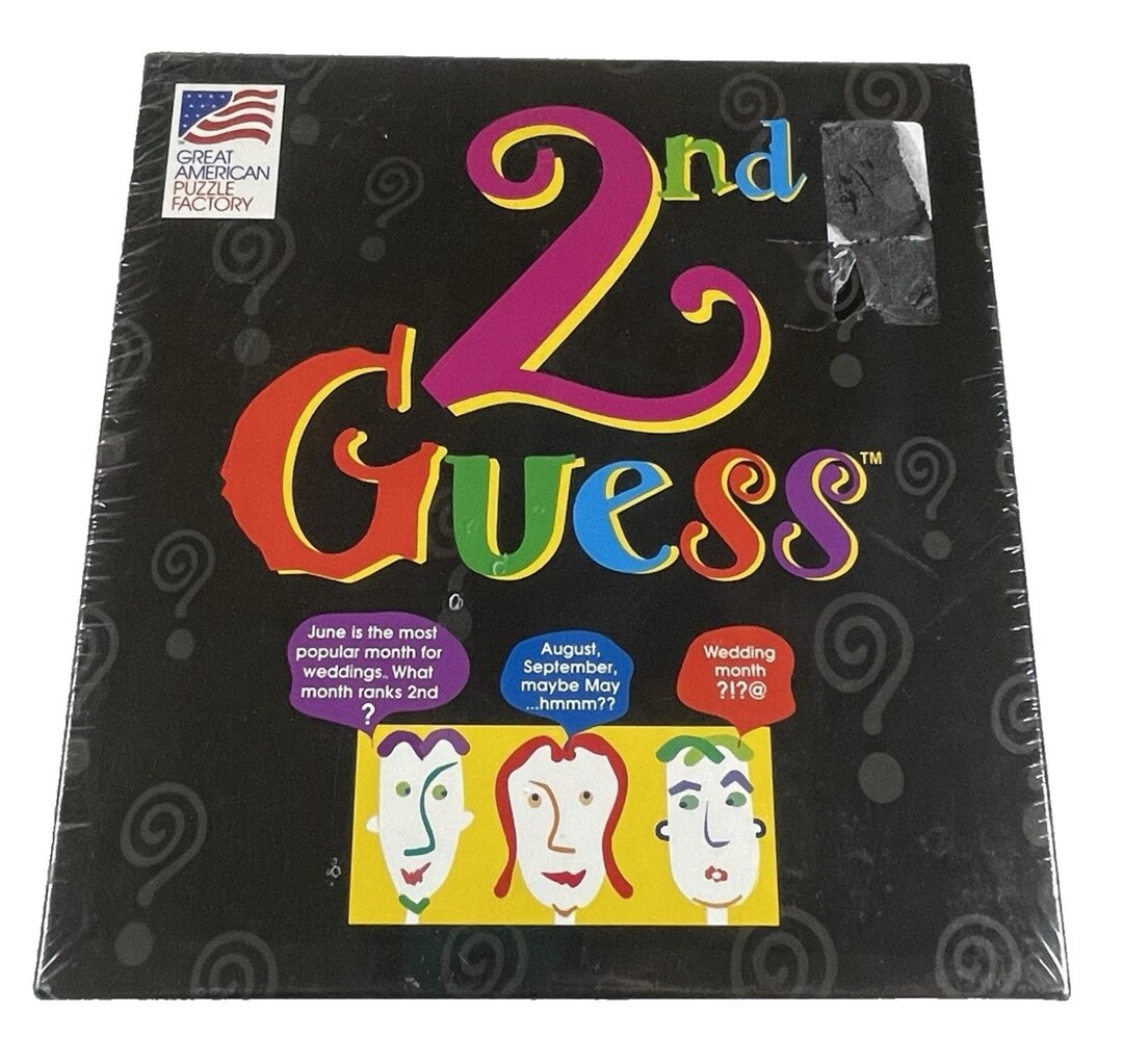 2nd Guess Trivia Board Game 2000 Great American Puzzle Factory 3-6 ...