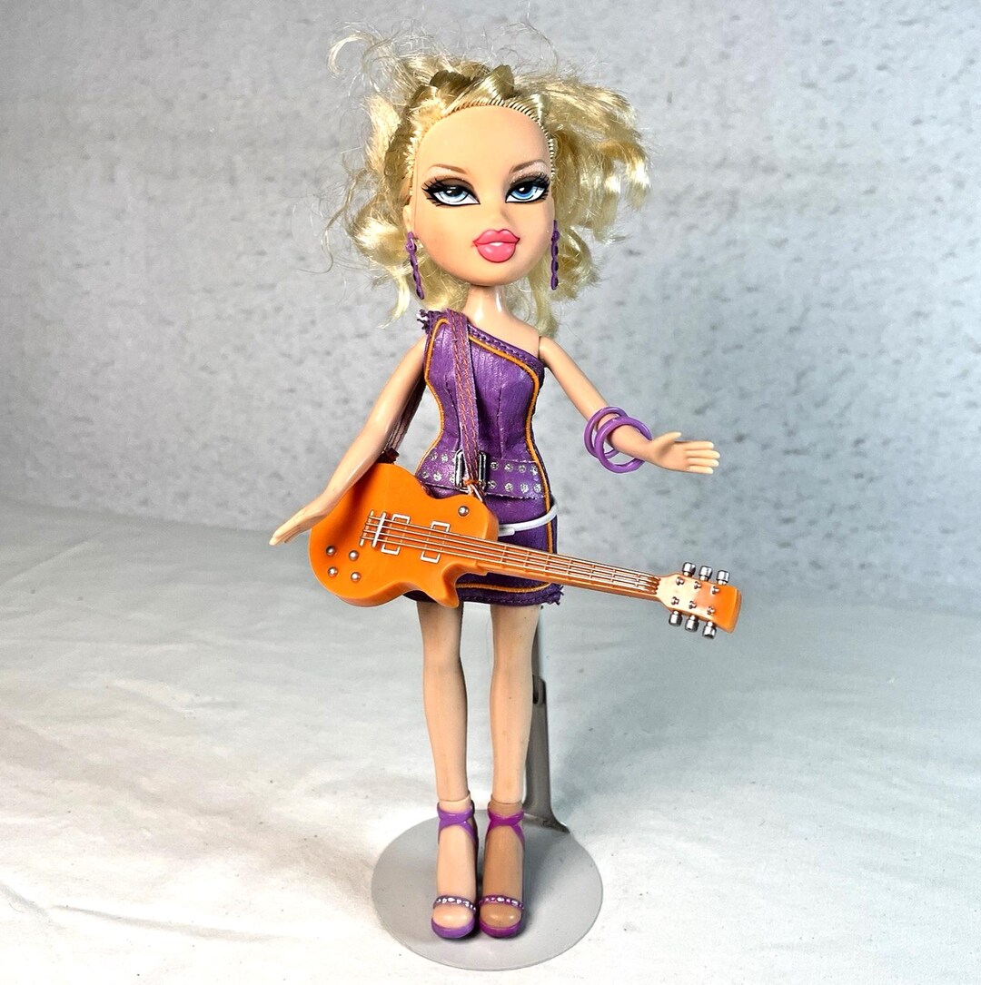 Bratz MGA Vtg Neon Pop Divaz Divas Cloe Blonde Doll Purple Dress ...