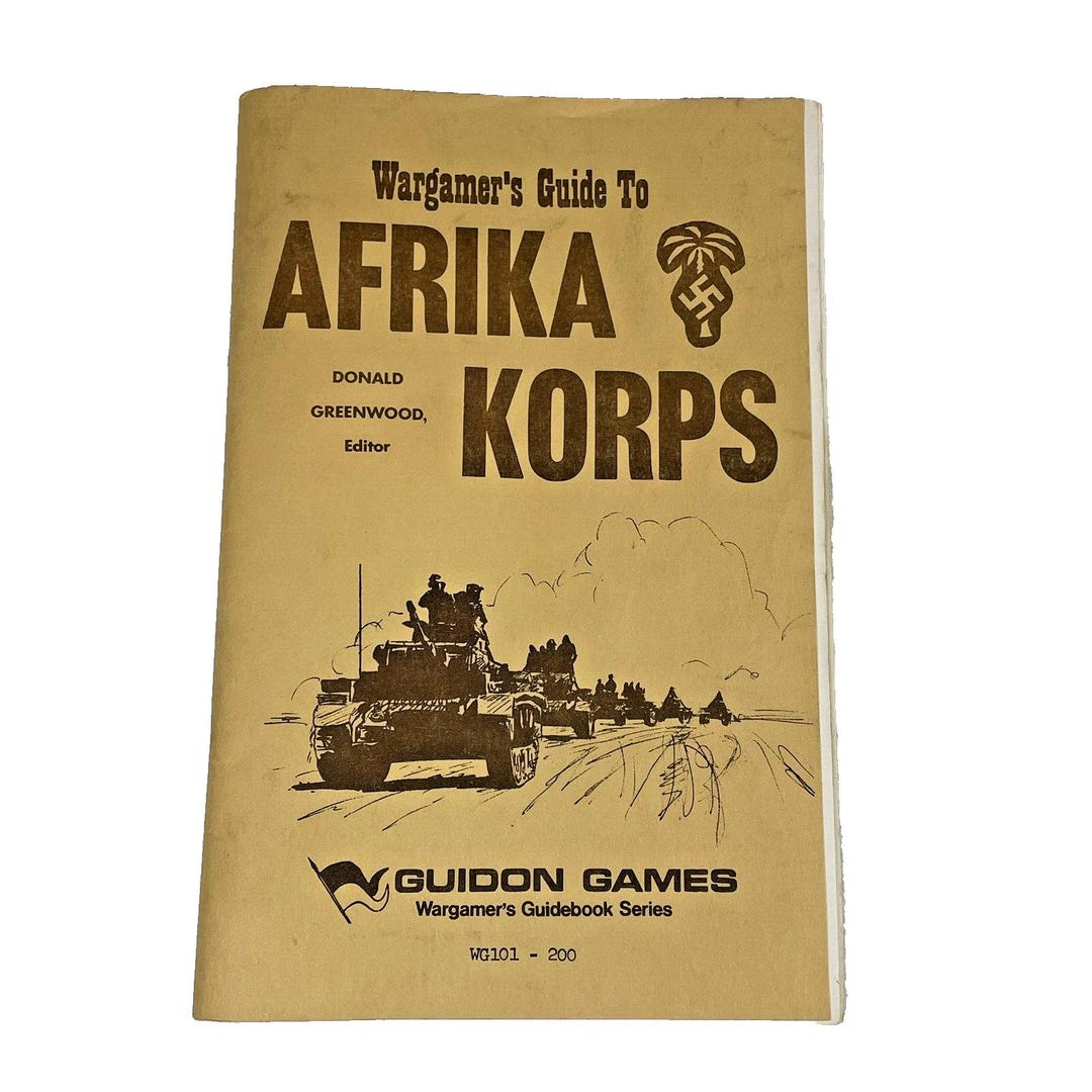 Guidon Games Wargamer's Guide to Afrika Korps 1972 Vtg Paperback Book ...