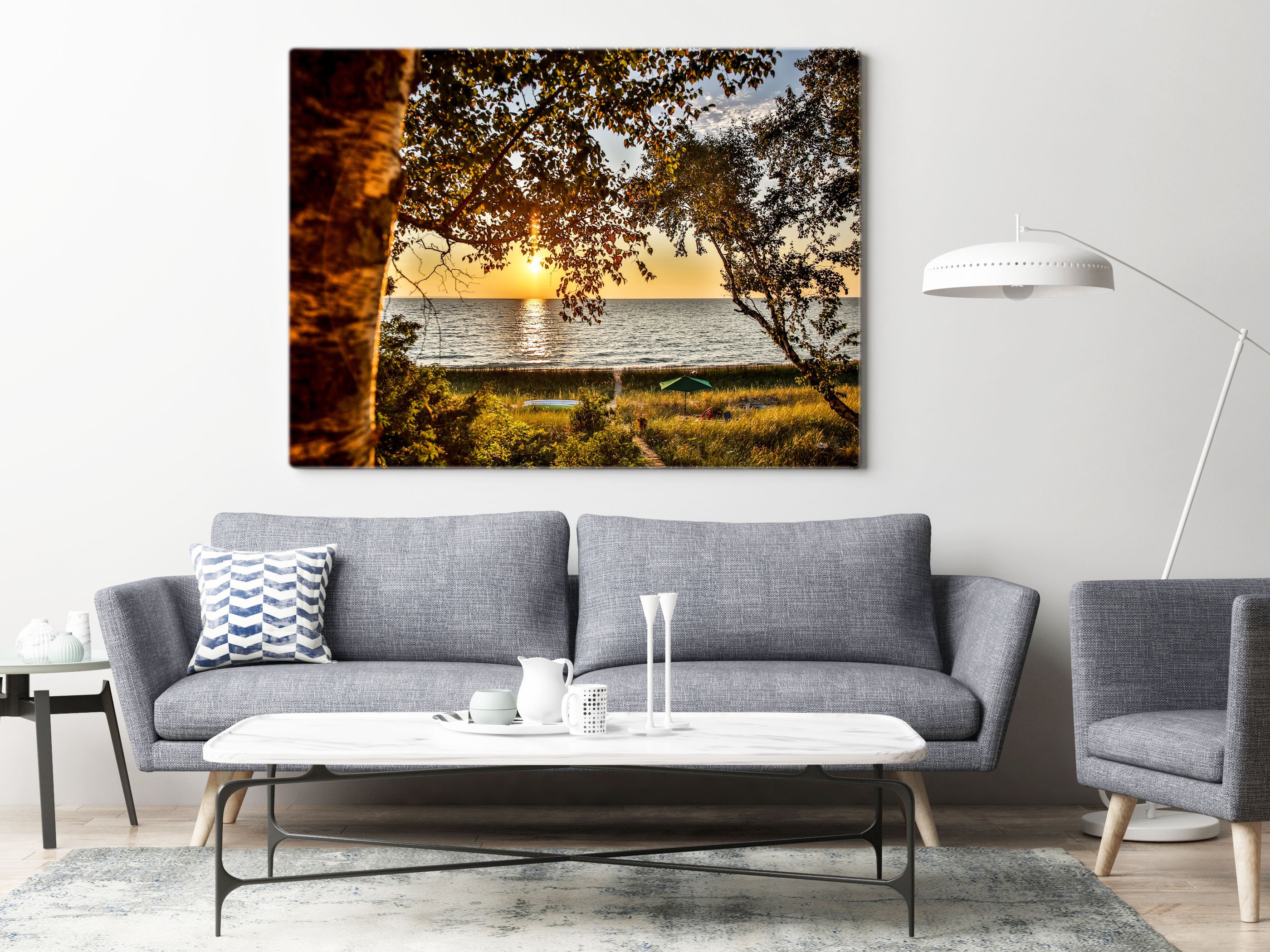 Cozy Beach Sunset Fotografía artística Rustic Home Decor Photo Print ...