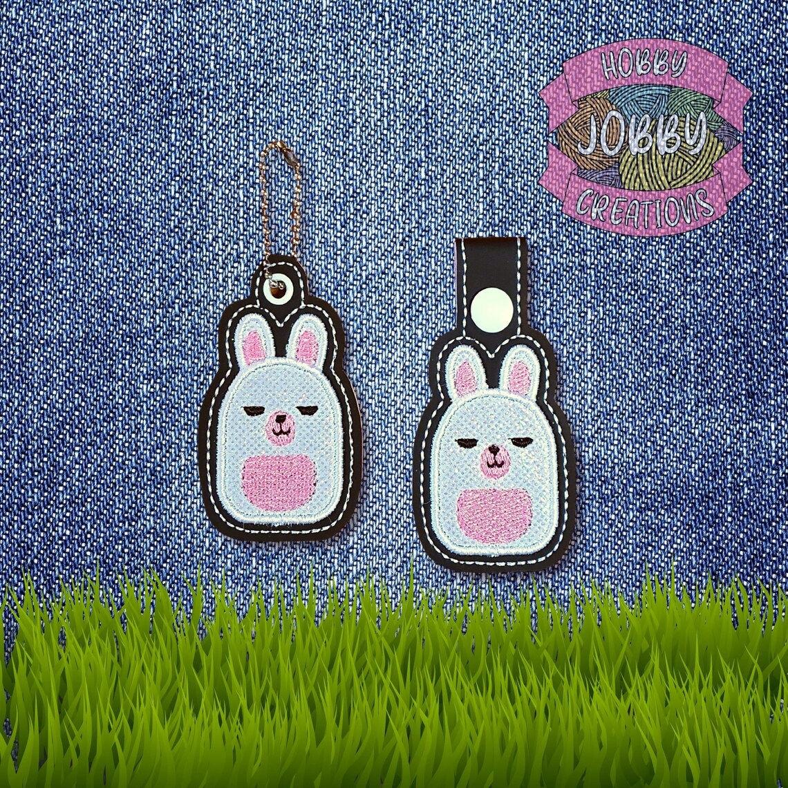 Squish Llama Cool Eyes Applique Snap Tab / Eyelet - Etsy