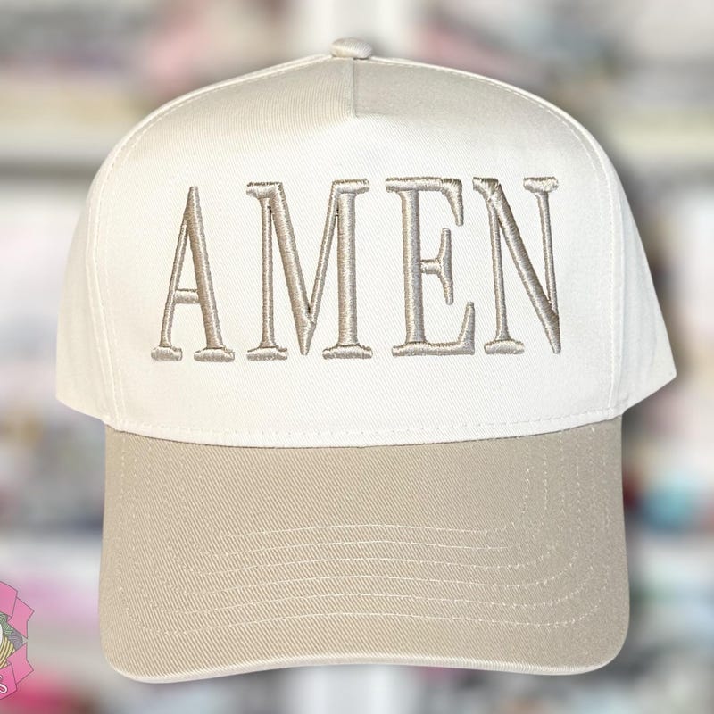 Amen Embroidered Hat - Etsy
