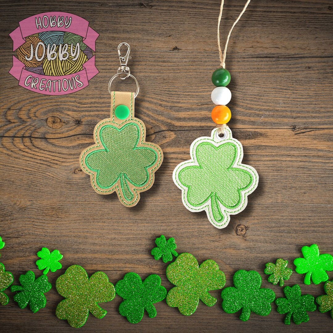 Clover Embroidery Design, St. Patricks Embroidery Design, Eyelet, Snap ...