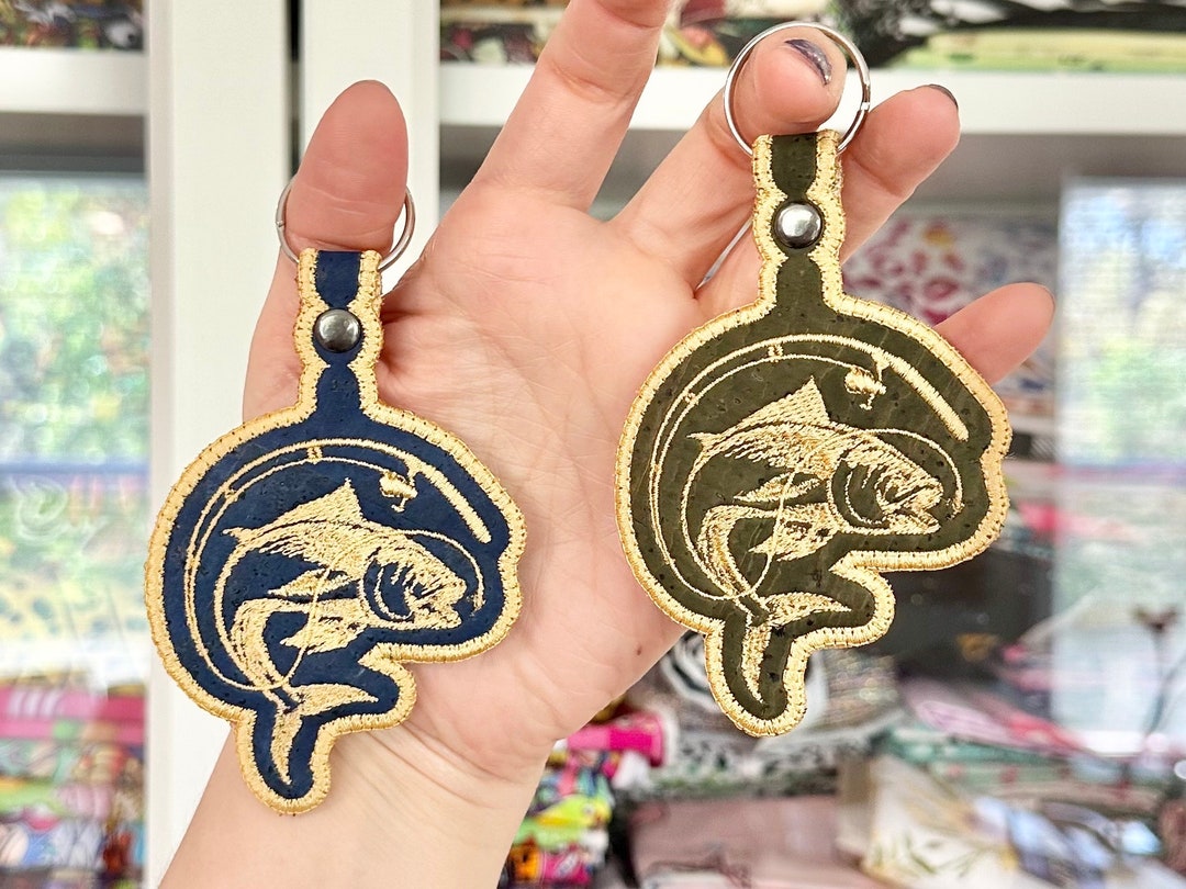 Bass Fishing Keychain, Fishing Keychain, Bass Keychain, Dad Gift ...