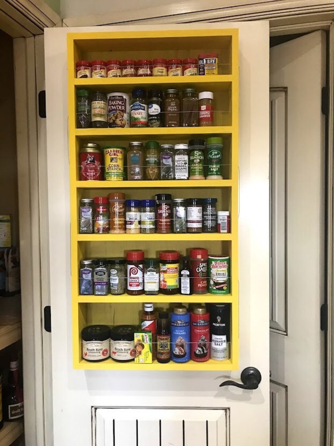 Yellow Spice Rack, Pill Storage Rack - Etsy