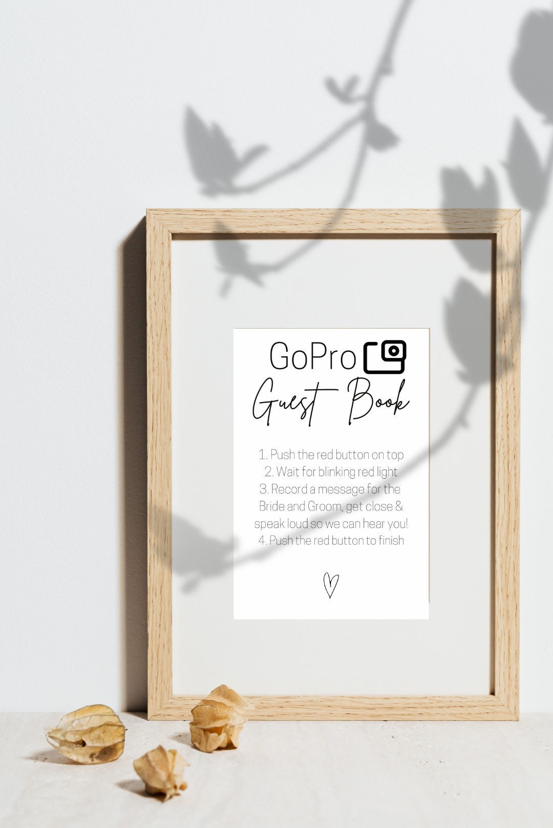 Guest Book | Gopro | Printable | A4 Sign | Weddings - Etsy