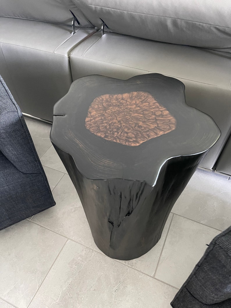 1 of a Kind Custom Cypress Stump Table - Etsy