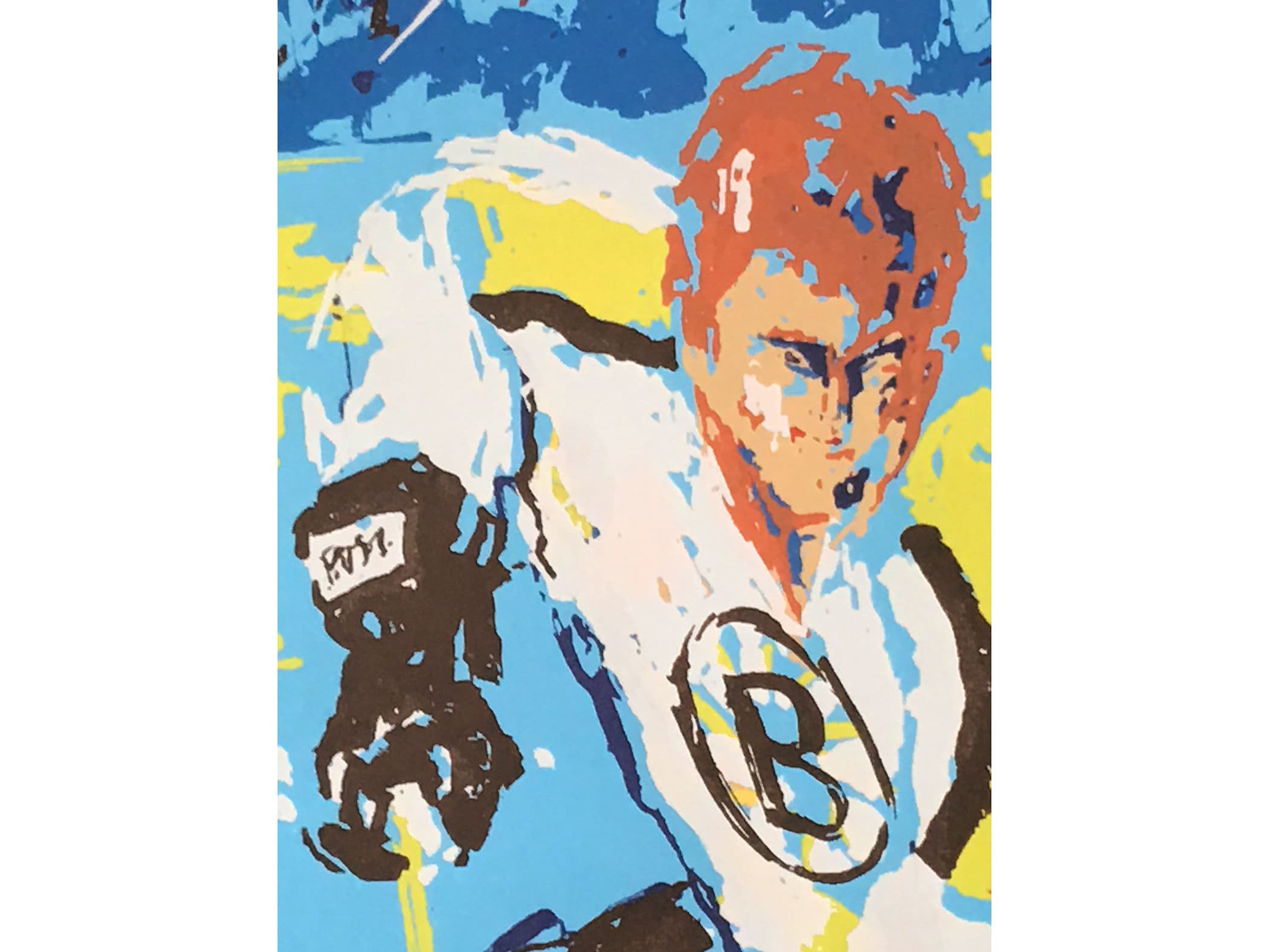 Bobby Orr Boston Bruins Serigraph 1970's Hockey Screen Print Ted Tanabe ...