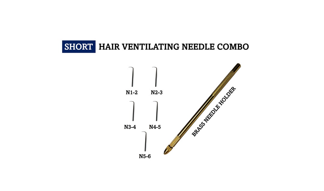 SHORT Wig Hair Ventilating Needle Combo Set (6 Pcs) - Etsy